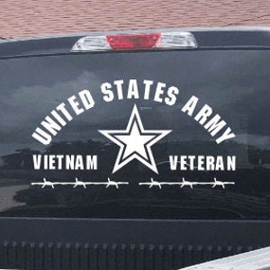 TRUCK DECAL USA United States Army Vietnam Veteran Large 10 Truck Car ...