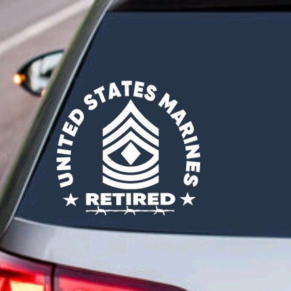 First Sergeant Retired Decal - Etsy