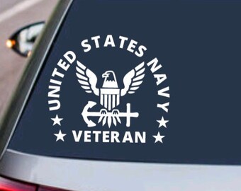 US NAVY FEMALE Veteran Decal Usn United States Military Armed Forces ...