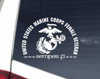Usmc Window Decal | Etsy