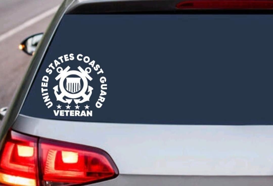 COAST GUARD Veteran Decal - Car Truck Suv Vehicle Window Sticker ...