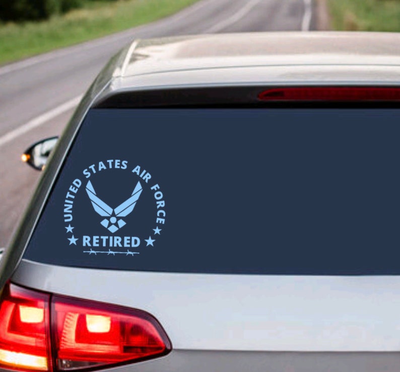 US AIR FORCE Retired Decal United States Military Airman - Etsy