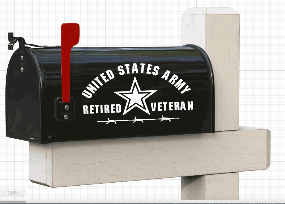 MAILBOX COVER - Retired United States Army Set of 2 Decals - USA ...