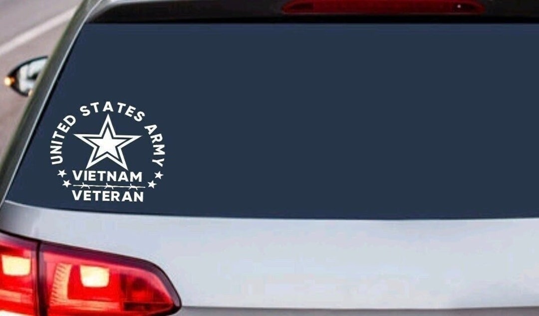 US ARMY Vietnam Veteran Decal Car Truck Suv Window Sticker Armed Forces ...