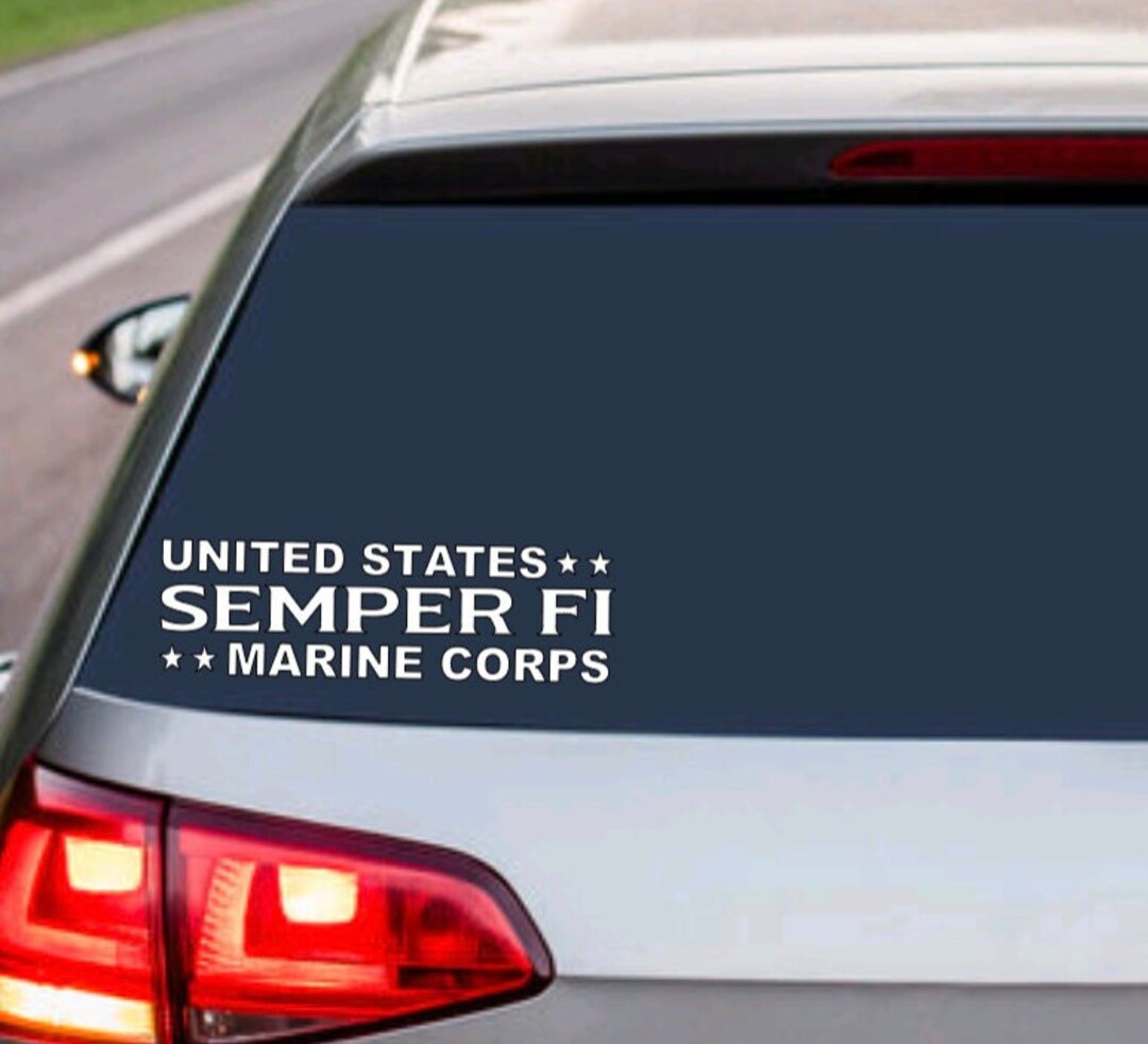 MARINE CORPS USMC "semper Fi" Decal - United States Armed Forces ...
