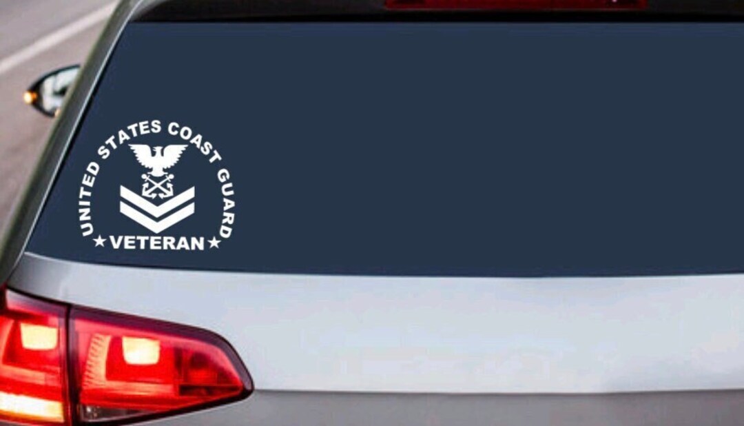 COAST GUARD Veteran Petty Officer Decal - Car Truck Suv Vehicle Window ...