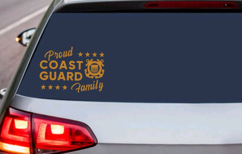 COAST GUARD Proud Family Logo Car Truck Suv Jeep Window - Etsy