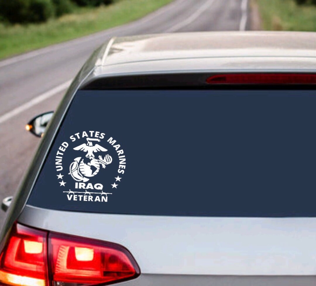 US MARINE CORPS Iraq Veteran Decal - Usmc - United States Military ...