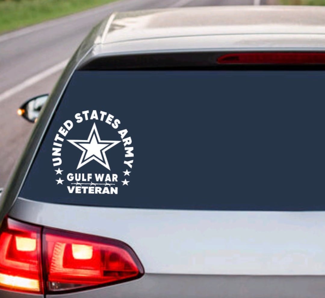 GULF WAR ARMY Decal - Veteran - United States Soldier Military Armed ...