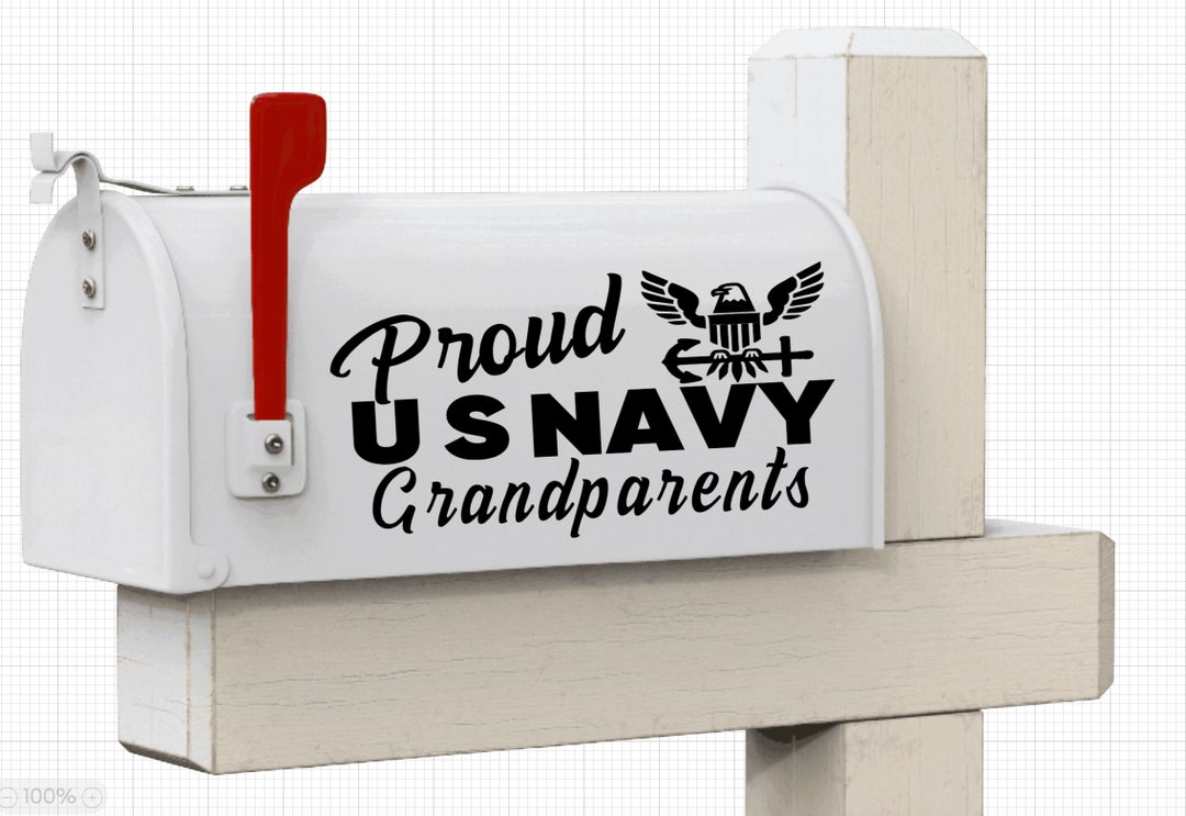 MILITARY MAILBOX COVER 2 Vinyl Decals United States Navy - Etsy