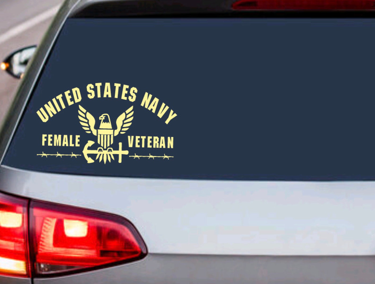 US NAVY FEMALE Veteran Decal Usn United States Military - Etsy