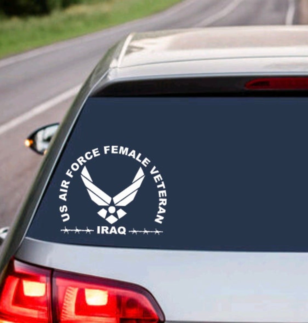 AIR FORCE FEMALE Iraq Veteran Decal - United States Military Airman ...