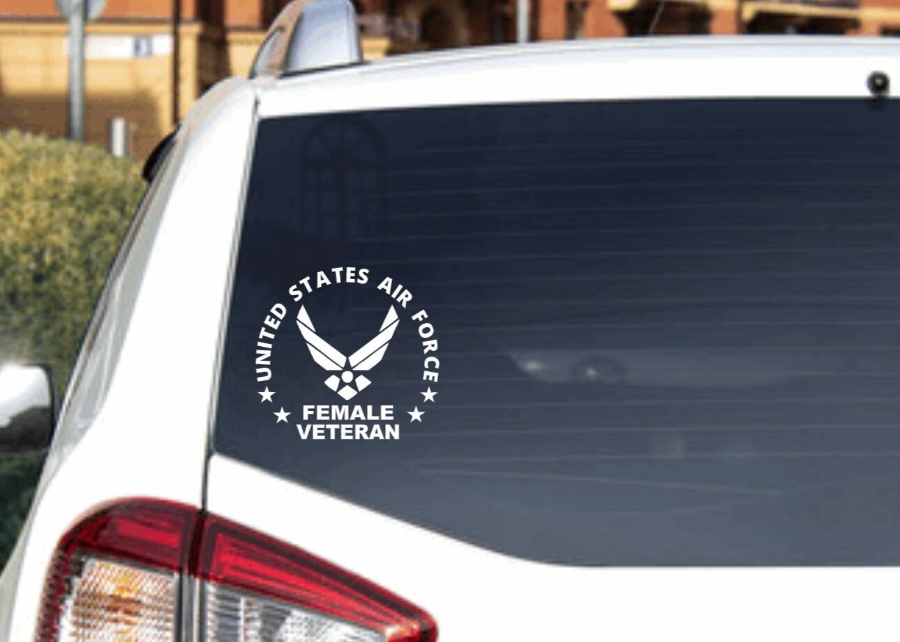 AIR FORCE FEMALE Veteran Decal United States Military Airman | Etsy