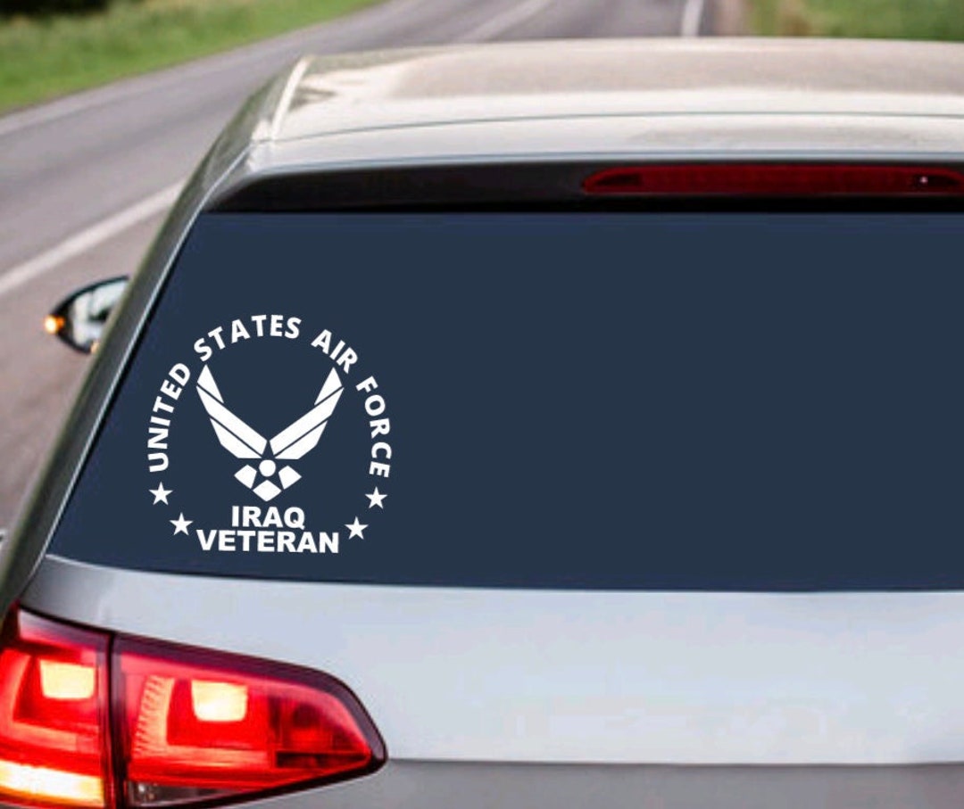 AIR FORCE DECAL - Iraq Veteran - United States Military Us Airman Armed ...