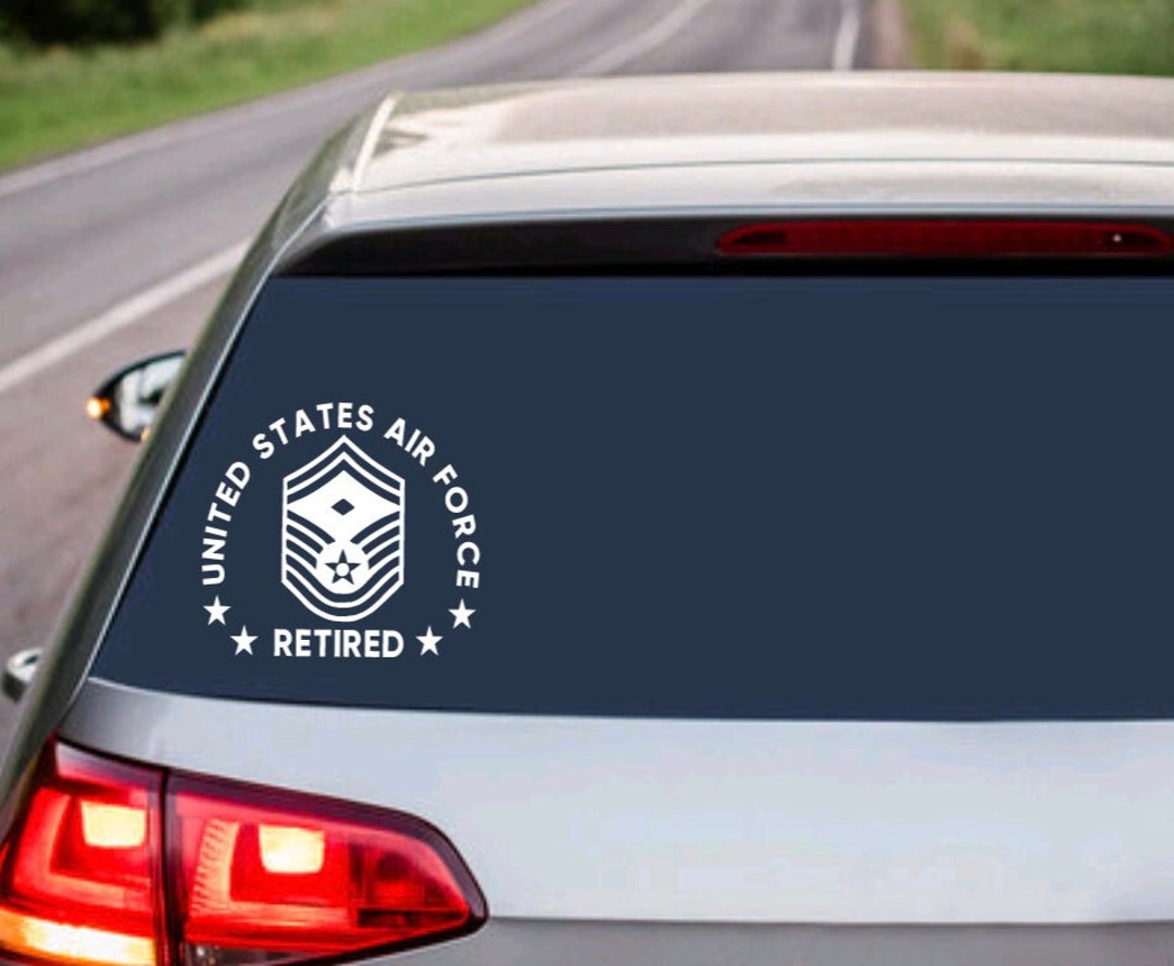 US AIR FORCE First Sergeant Retired Decal - United States Military ...