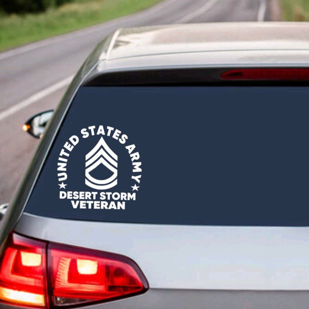 IRAQ ARMY VETERAN Desert Storm Army Fist Class Decal United States ...