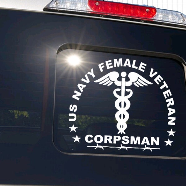 Navy Veteran Vehicle Decal - Etsy