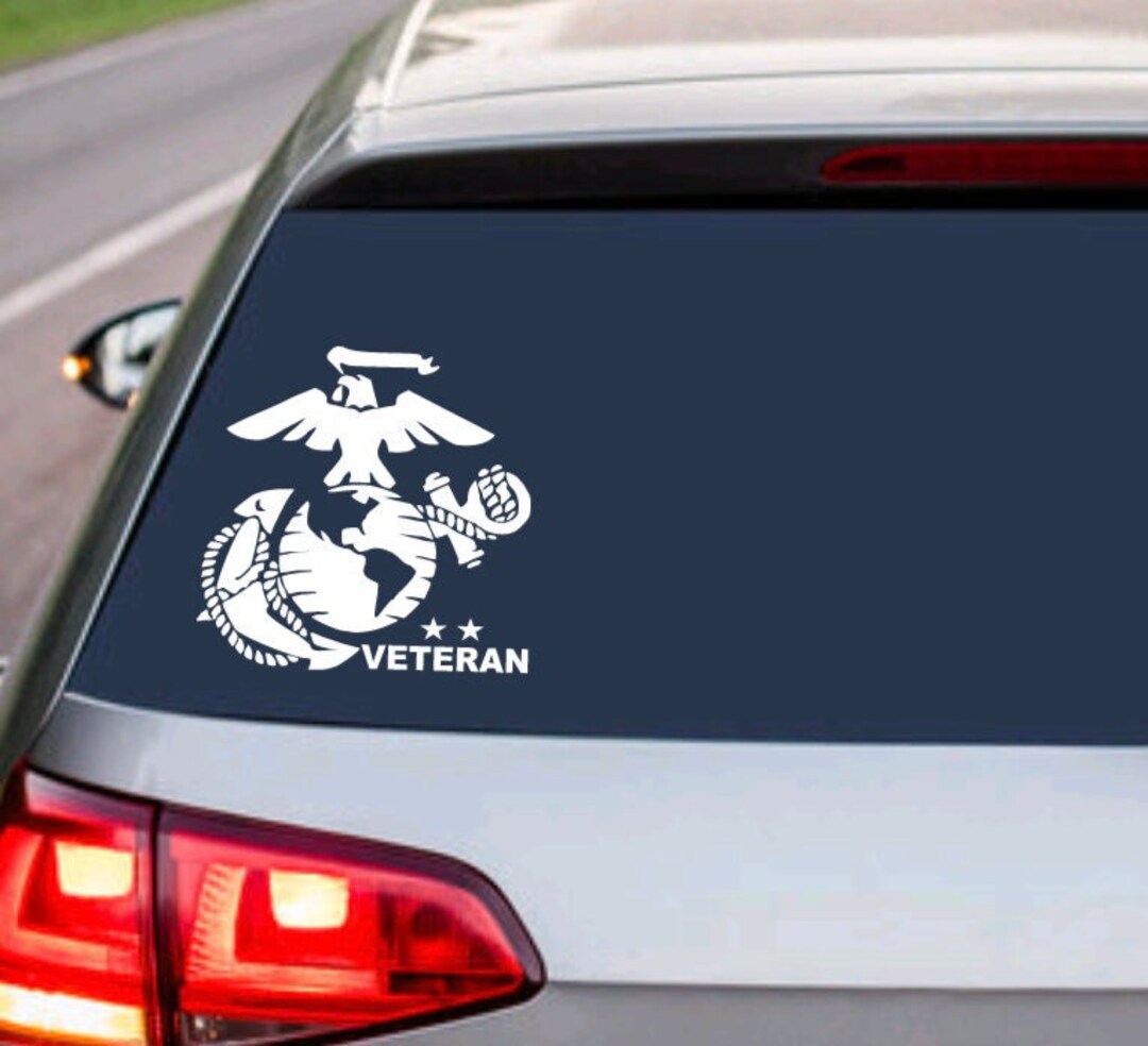 MARINE LOGO WINDOW Decal Usmc Veteran Logo - United States Marine Corps ...
