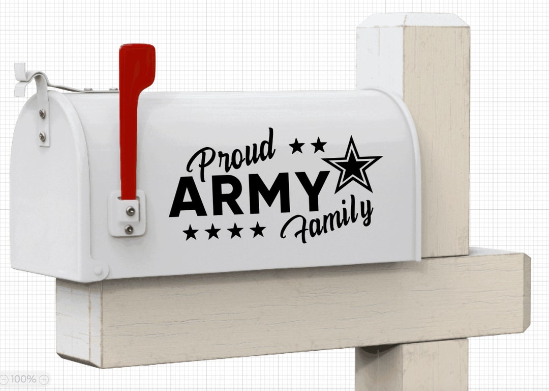 MAILBOX COVER - United States Army Proud Family - Set of 2 Decals - Usa ...
