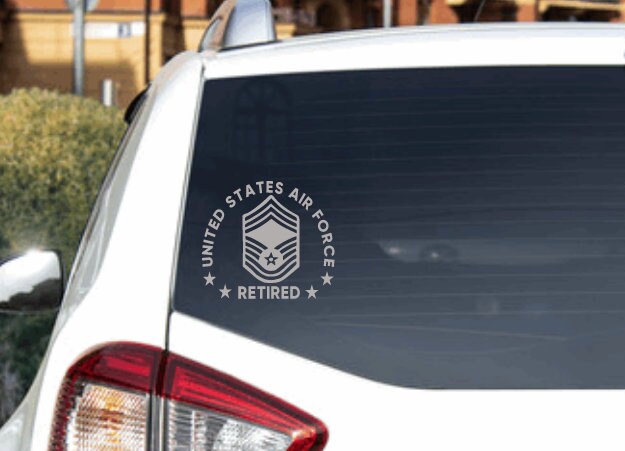 MILITARY DECAL US Air Force Chief Master Sergeant Retired - Etsy
