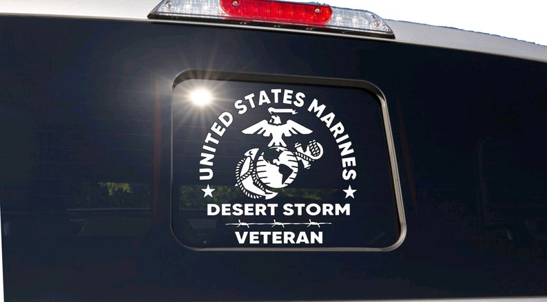 MARINE CORPS Desert Storm Veteran Truck Slide Window Decal - Etsy