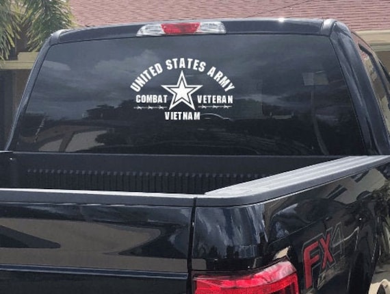 TRUCK DECAL USA United States Army Vietnam Combat Veteran - Etsy