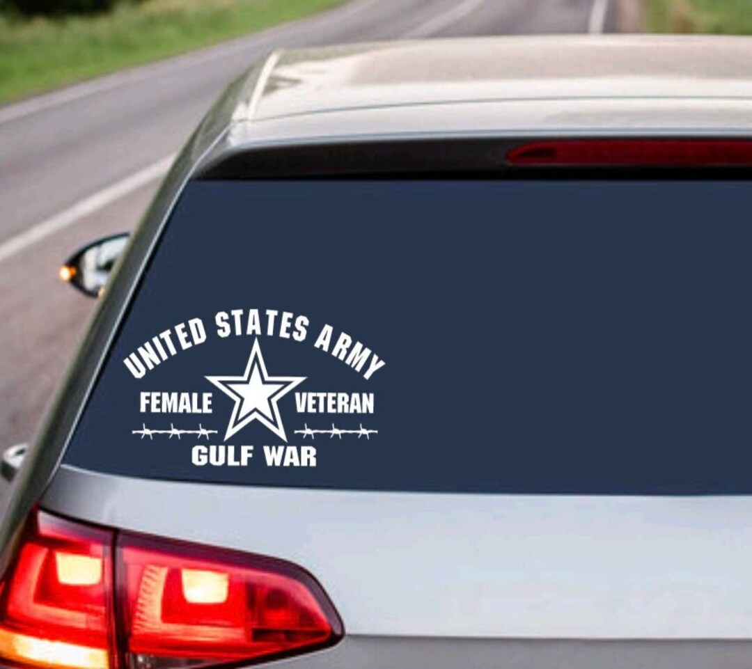 US ARMY FEMALE Gulf War Veteran Decal - United States Military Use ...
