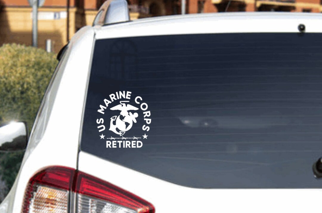 US MARINE CORPS Retired Decal Usmc United States Military - Etsy