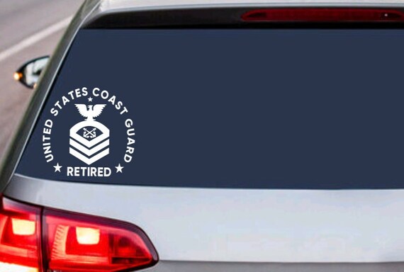 COAST GUARD Retired Senior Chief Petty Officer Decal Car Truck - Etsy