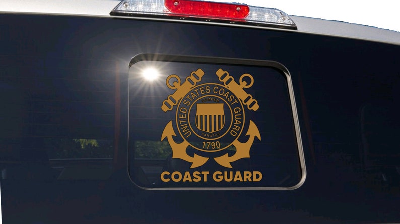 US COAST GUARD Logo Truck Slide Window Decal Uscg United - Etsy