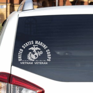 US MARINE CORPS Vietnam Veteran Decal Usmc United States - Etsy