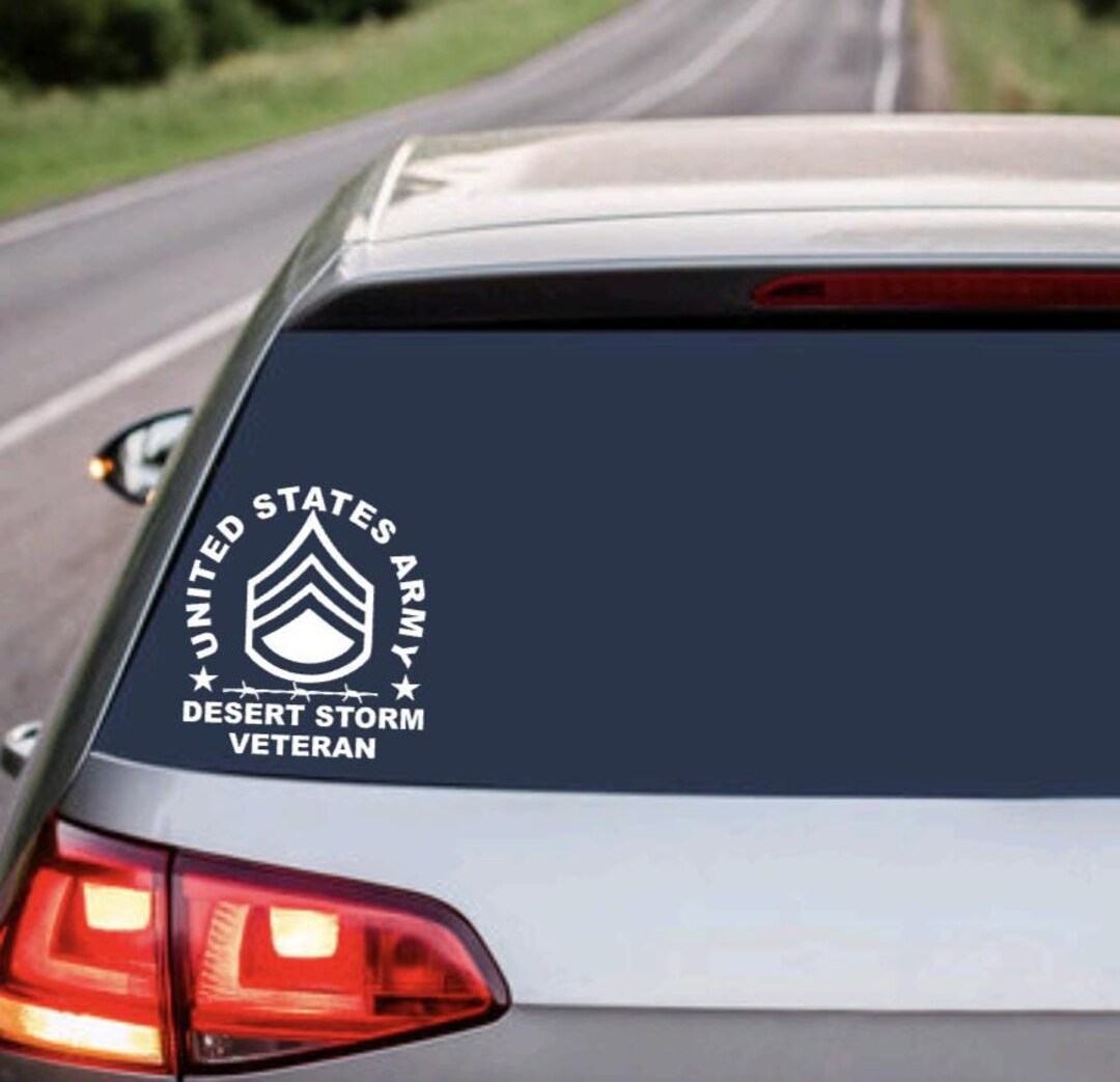 US ARMY SSGT Desert Storm Decal Veteran - United States Military ...