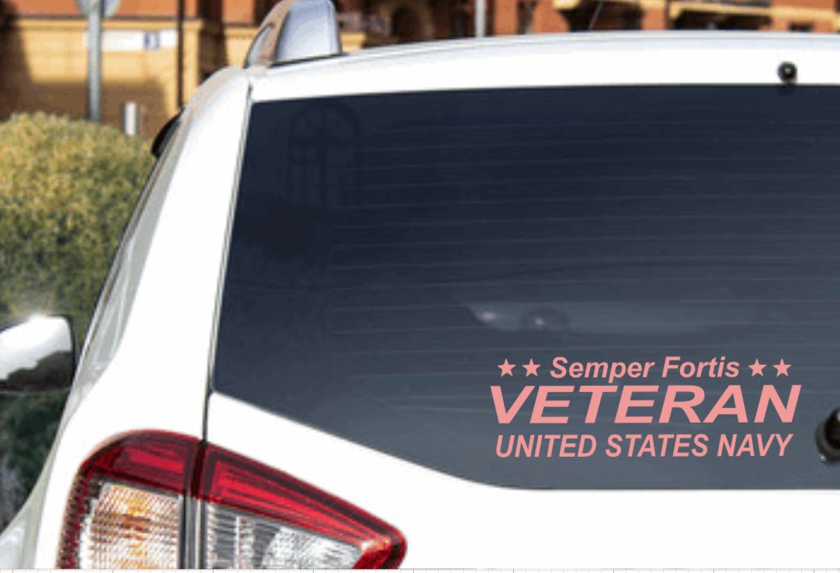 US NAVY semper Fortis VETERAN Decal United - Etsy