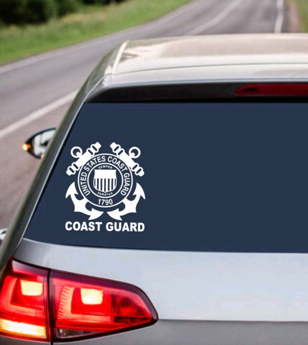 US COAST GUARD Logo Decal - Veteran - Proud Coastal Coast Guardsman ...