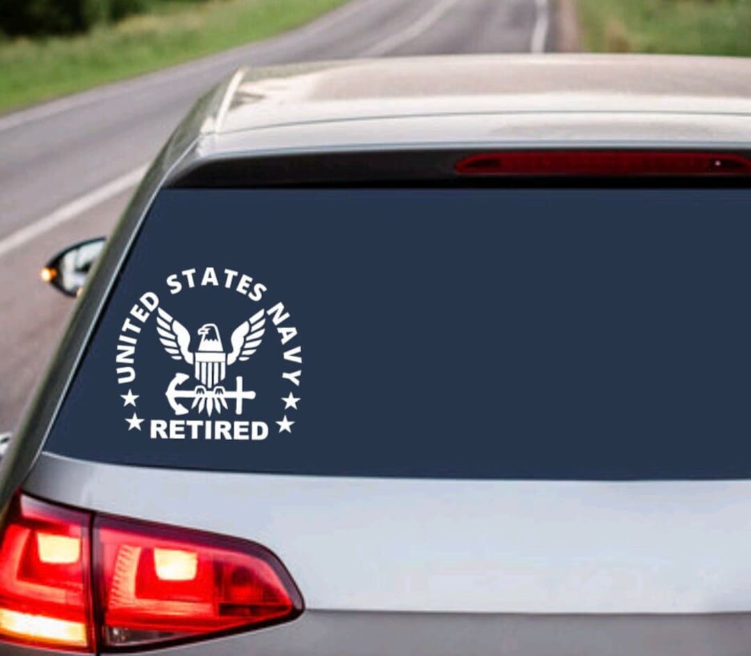 US NAVY RETIRED Decal - United States Military Armed Forces Seaman ...