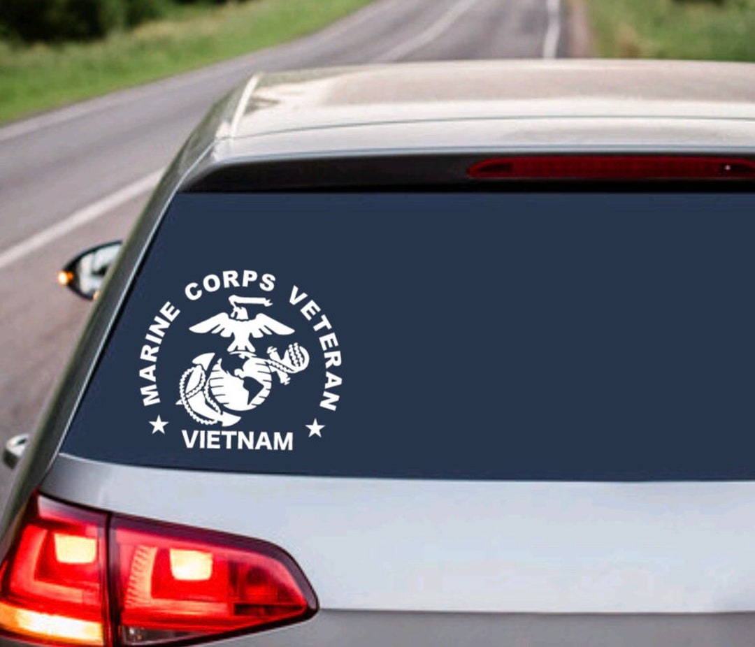 MARINE CORPS VIETNAM Veteran Decal Usmc United States - Etsy