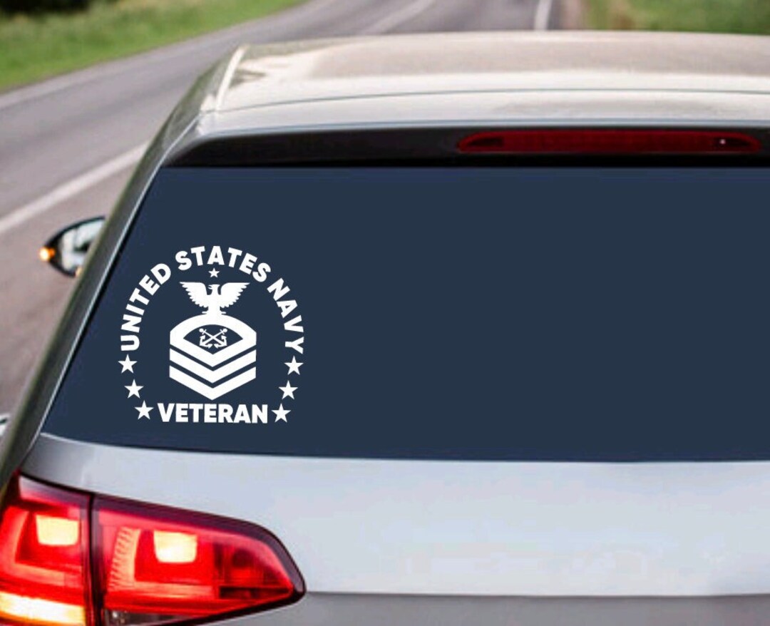 US NAVY Senior Chief Petty Officer Veteran USN Decal Military Sailor ...