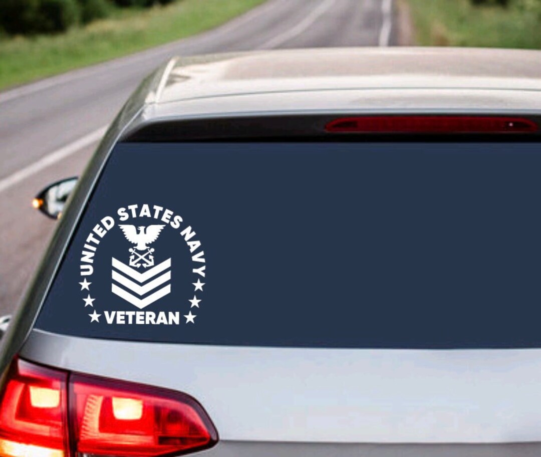 US NAVY Petty Officer 1st Class Veteran - USN Decal Military Seaman ...