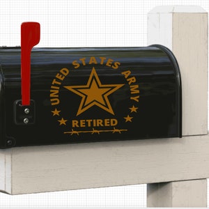 MAILBOX COVER - RETIRED United States Army - Set of 2 Decals Combat ...