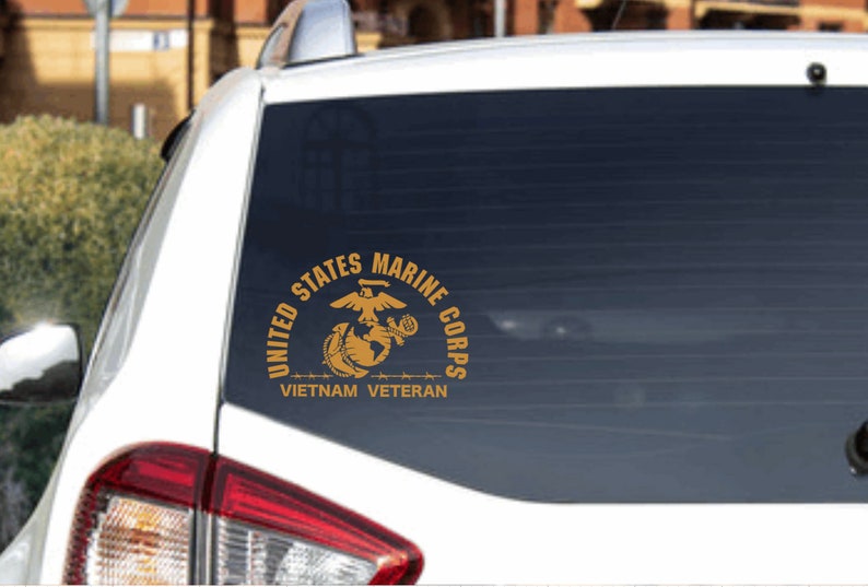 US MARINE CORPS Vietnam Veteran Decal Usmc United States | Etsy