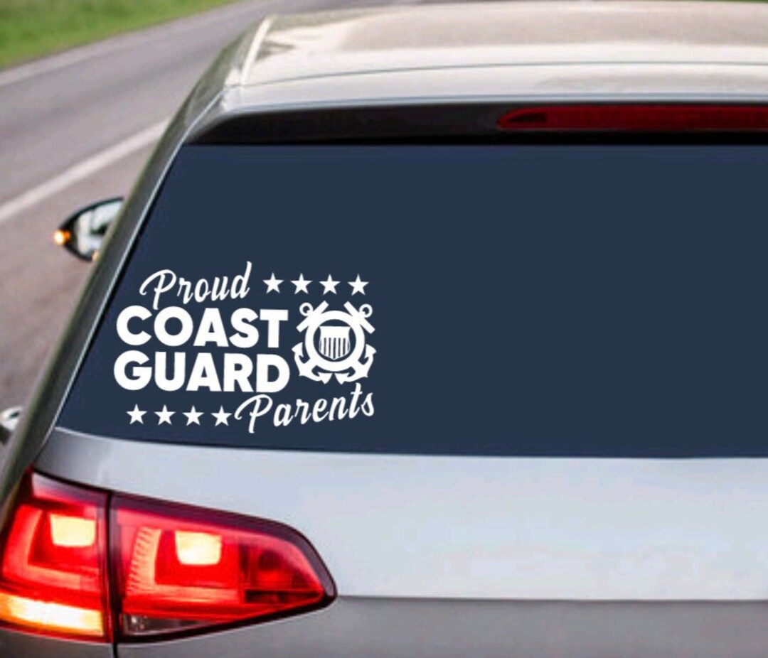 PROUD COAST GUARD Parents Logo - United States Armed Forces Military ...