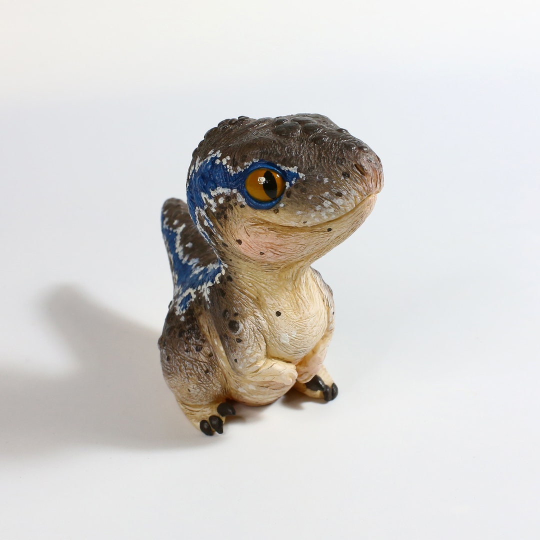 Blue Baby Raptor Resin Sculpture 2,95" (7,5cm) - Etsy