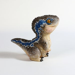 Blue Baby Raptor Resin Sculpture 2,95" (7,5cm) - Etsy