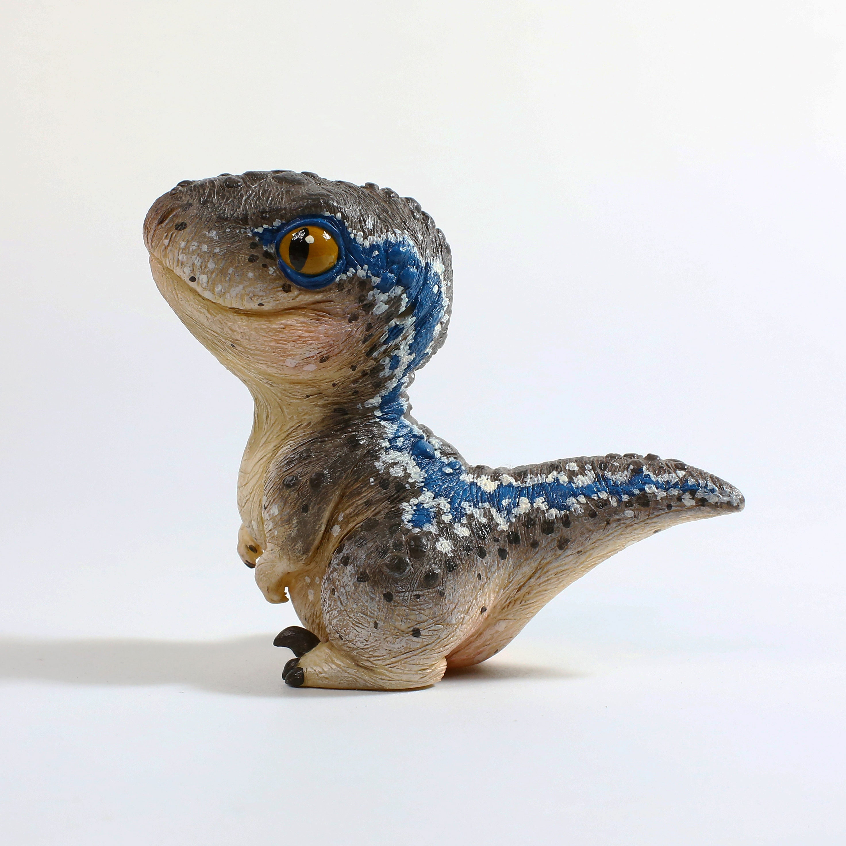 Blue Baby Raptor Resin Sculpture 295 75cm - Etsy