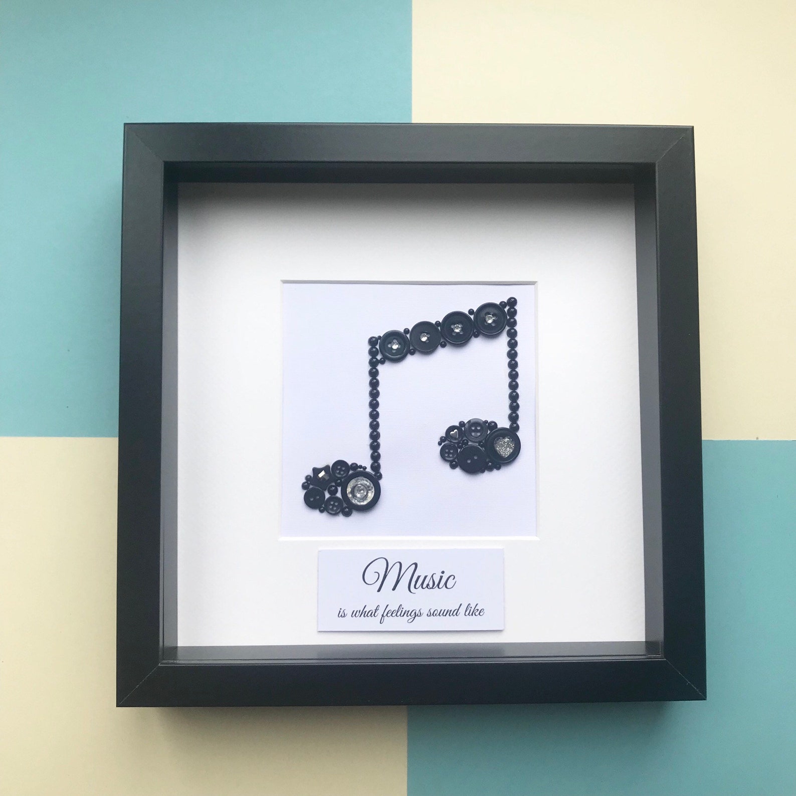 Personalised Musical Note Artwork Music Teacher Gift Idea - Etsy UK