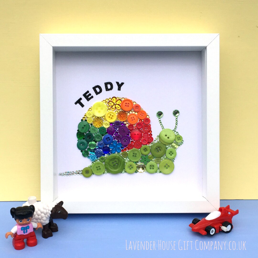 Rainbow Snail Nursery Décor, Decoración personalizada de la habitación ...