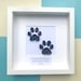 Personalised Dog Lover Button Art - Button Art Paw Prints - Paw Print ...