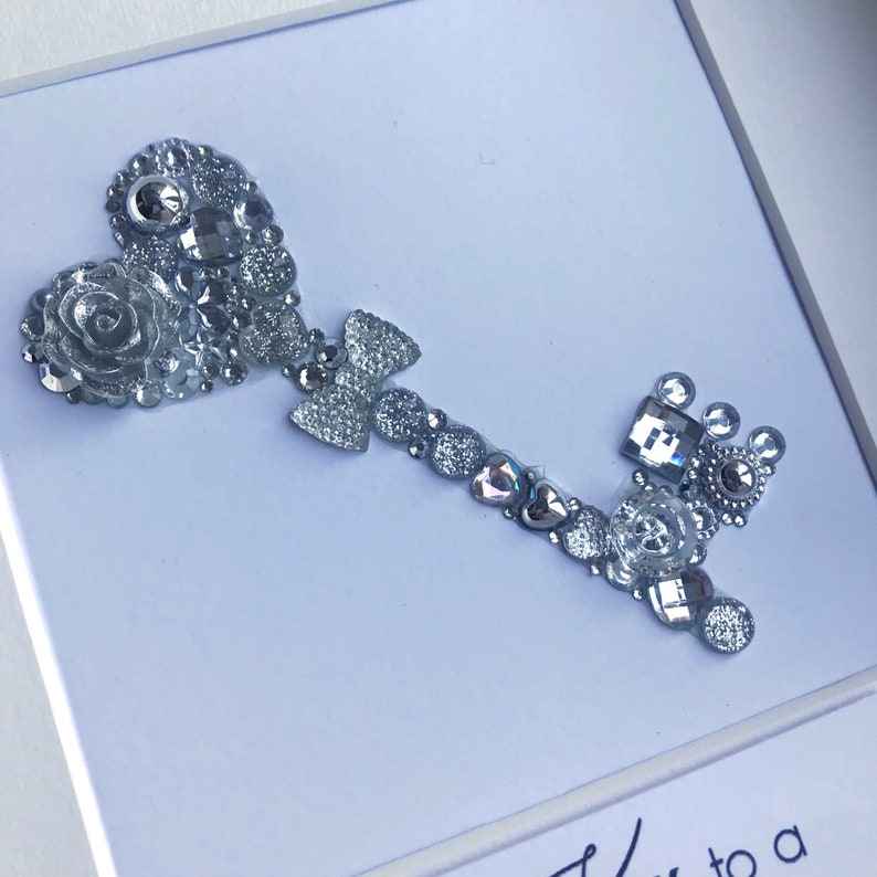 The Key to A Happy Marriage Framed Silver Key Wedding Gift - Etsy