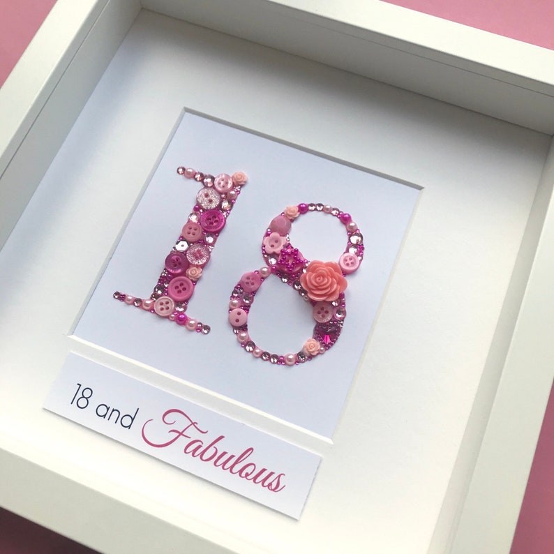 Personalised Number Gift for a Special Birthday, 30 and Fabulous, 18th ...