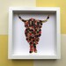 Highland Cow Button Artwork Rustic Scottish Cow Wall Art - Etsy